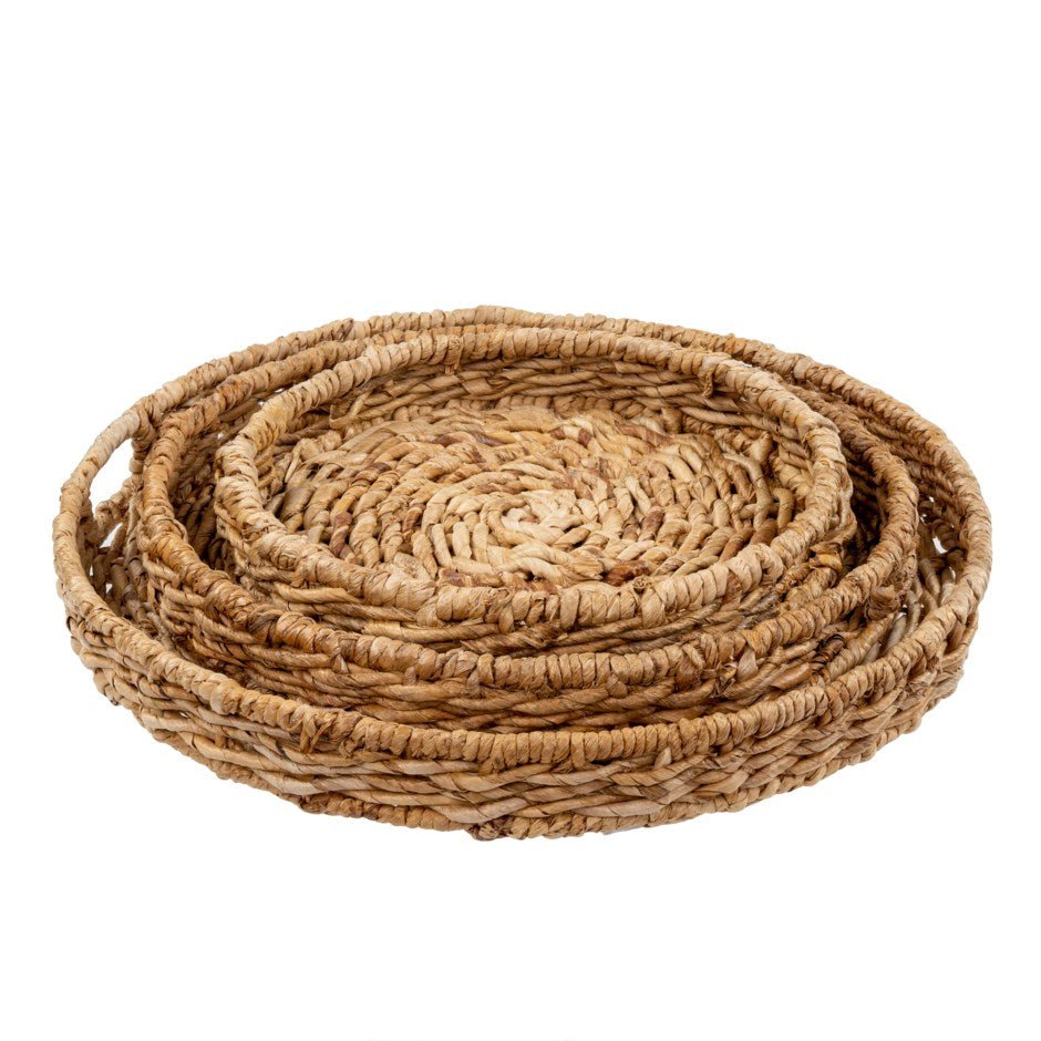 Natural Abaca Trays - Round – Decor By Christine - The Online Shop