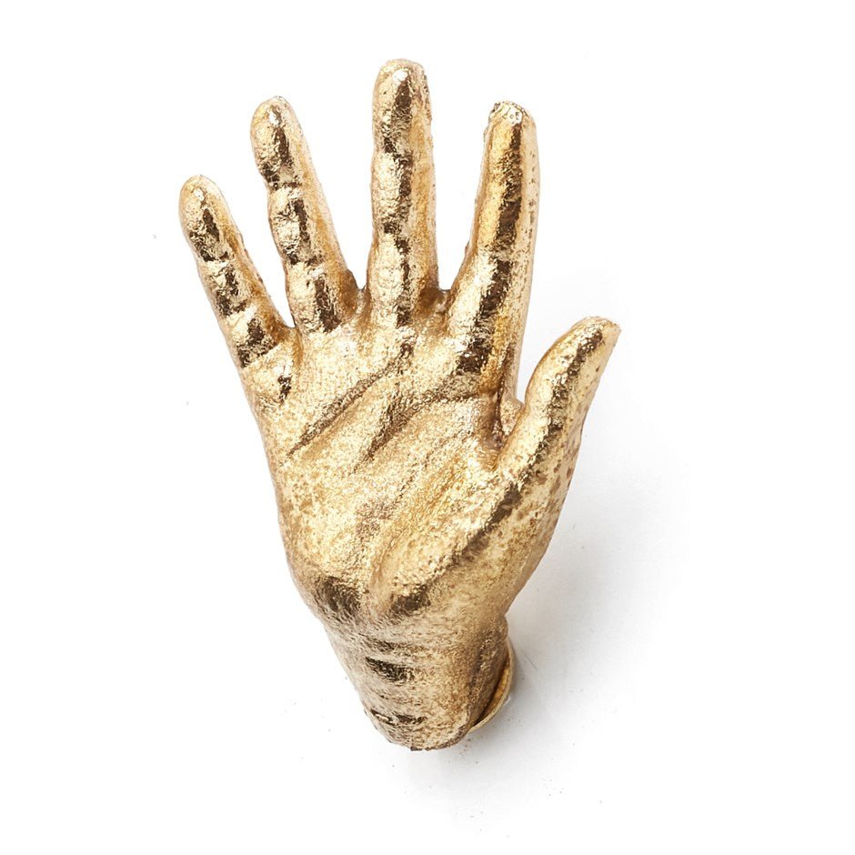 Hand Shaped Iron Gold Knob – Decor By Christine - The Online Shop